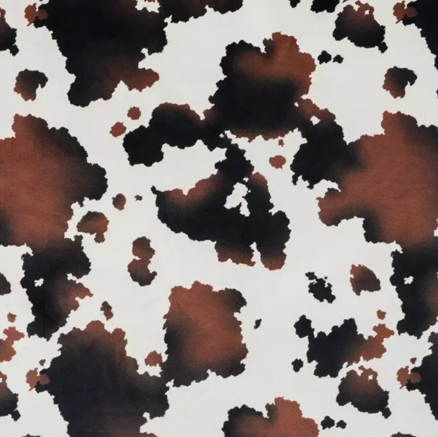 Cow Print Polyester Fabric, Animal Style Home Decor, Upholstery Fabric ...
