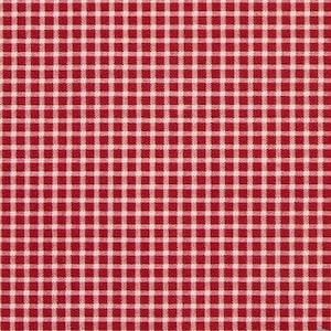 Red & Cream Gingham Fabric, Pattern Fabric, 100% Cotton, Apparel Fabric ...