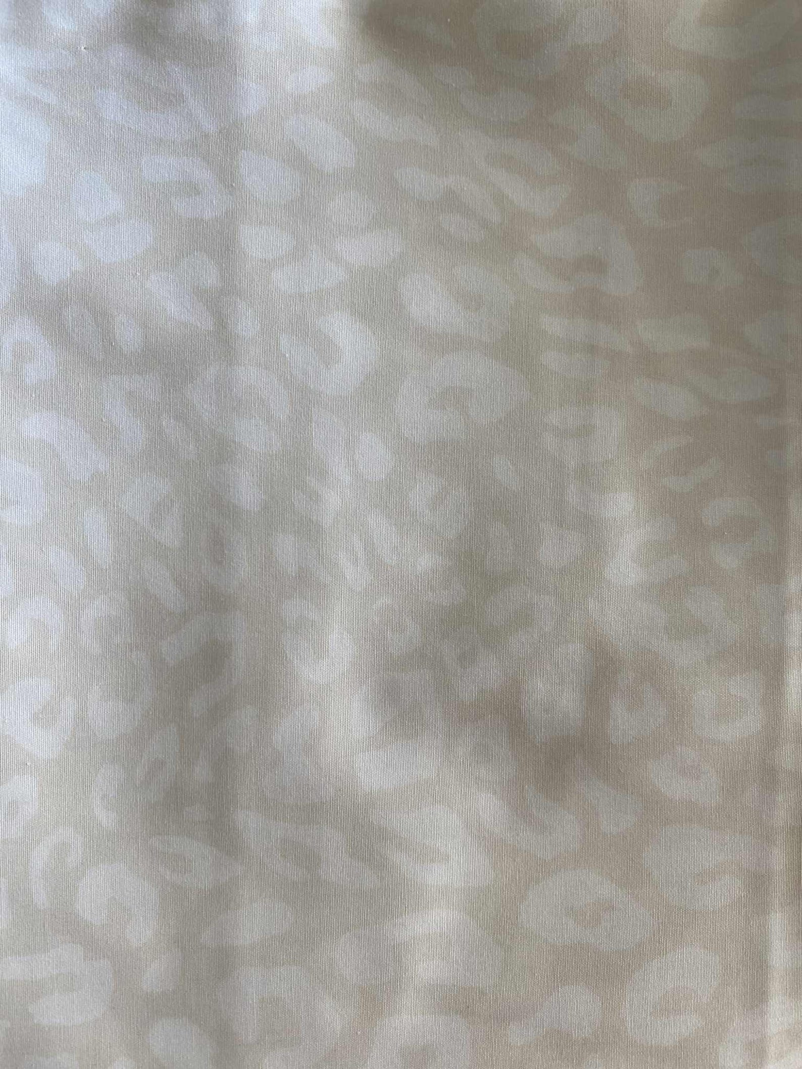 Tonal White Tea Batik Leopard Print, Animal Spots, 100% Cotton ...