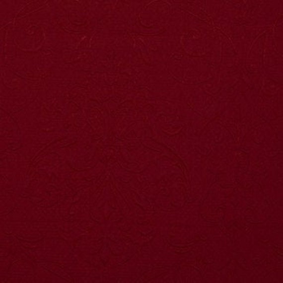 Red Mattelasse Damask Fabric Abstract Pattern Cotton - Etsy
