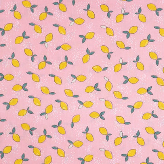 Feuille De Citron Fabric Lemon Fabric 100% Cotton Apparel - Etsy