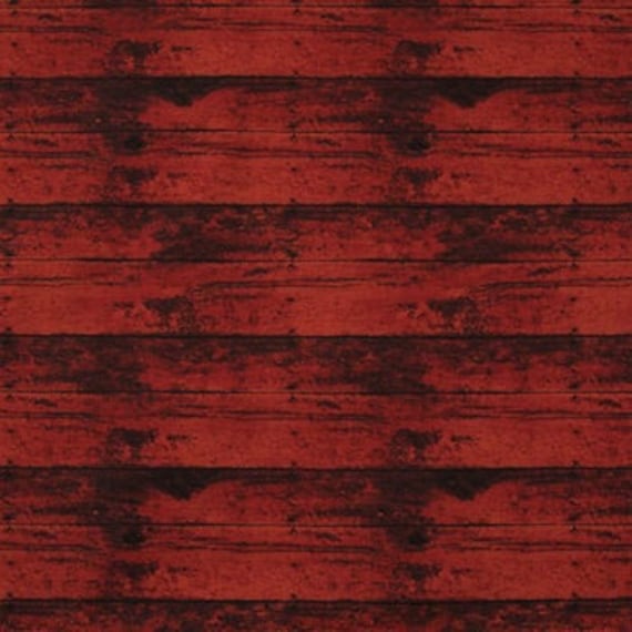 Red Barn Wood Fabric Grain-style Fabric 100% Cotton Home - Etsy