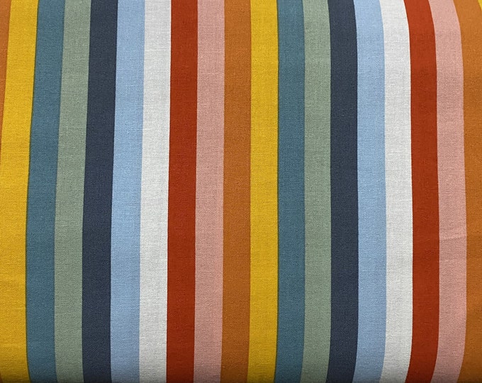 Multi-color Striped Fabric, Colorful Fabric, 100% Cotton, Apparel ...