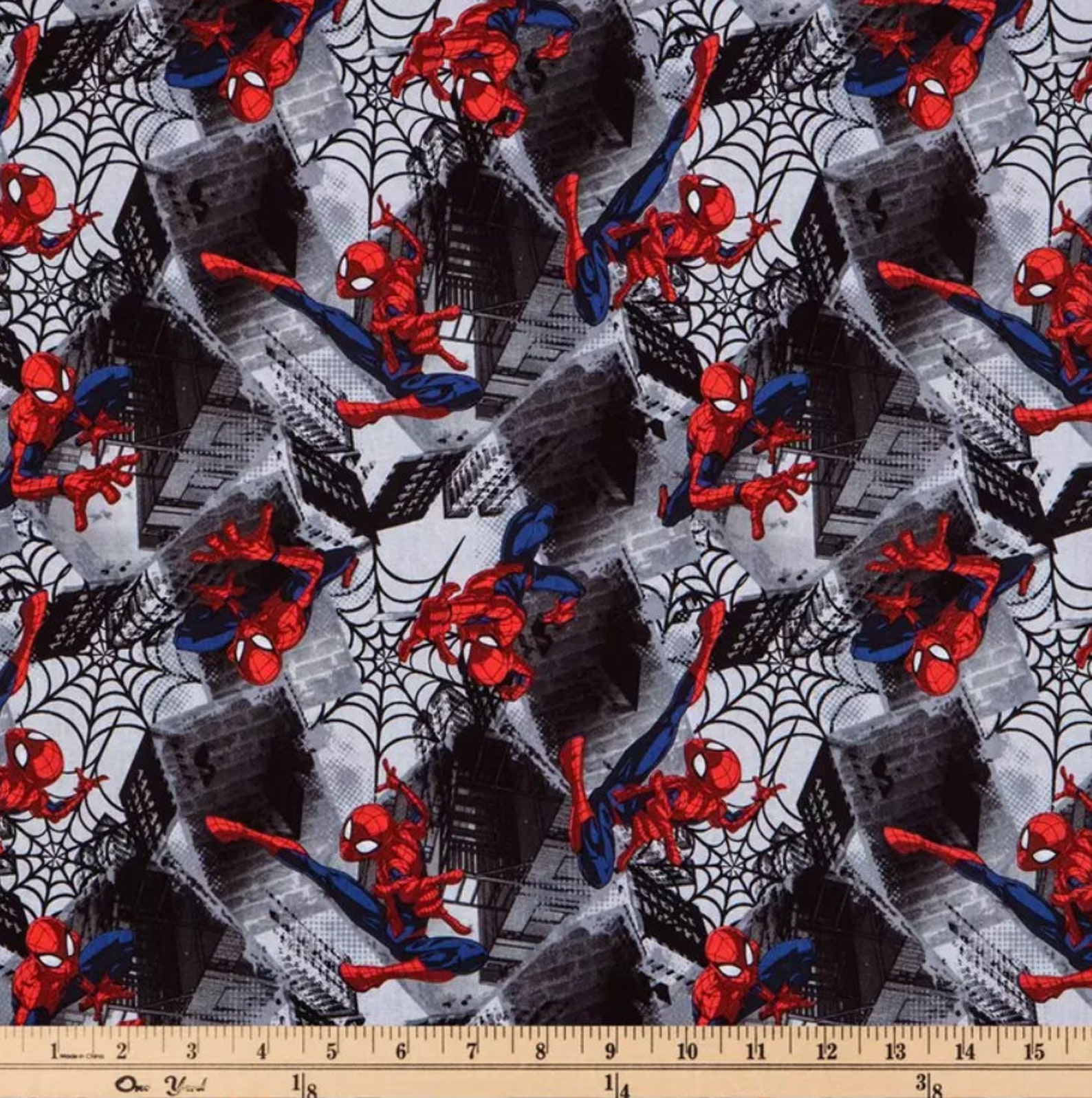 Spider Cotton Fabric, Hero Comics Fabric by the Yard - Etsy