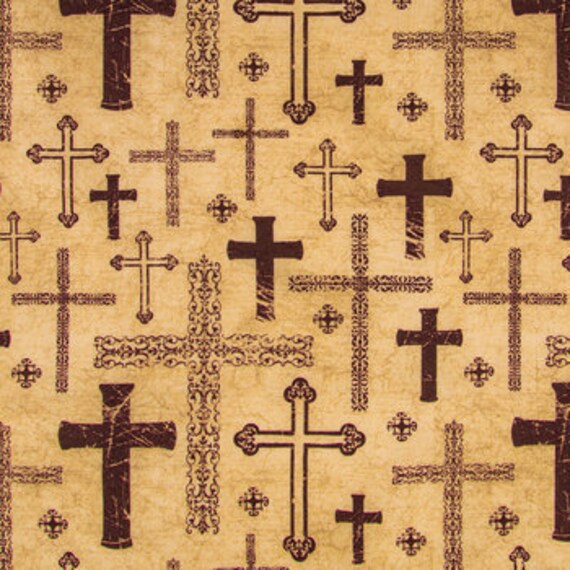 Christian Cross Pattern Background
