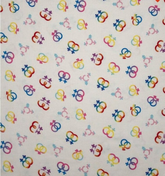 Pride Symbols Flannel Fabric LGBTQ Fabric 100% Cotton - Etsy