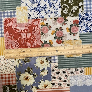 Boho Patch Fabric, Patchwork Fabric, 100% Cotton, Apparel Fabric ...