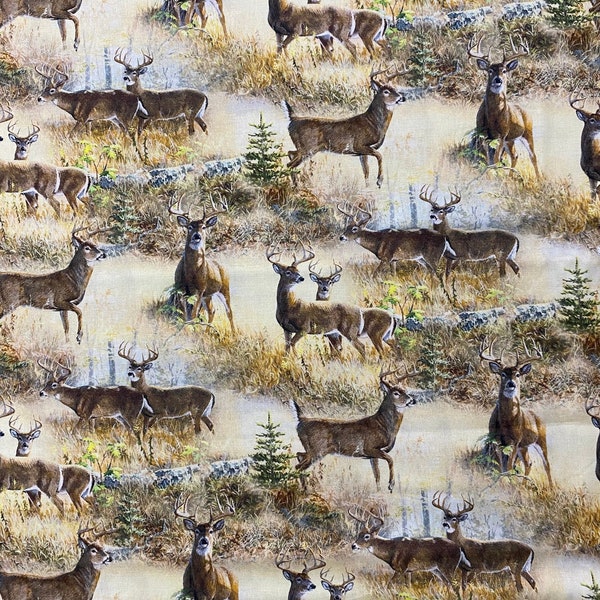 Deer Fabric - Etsy