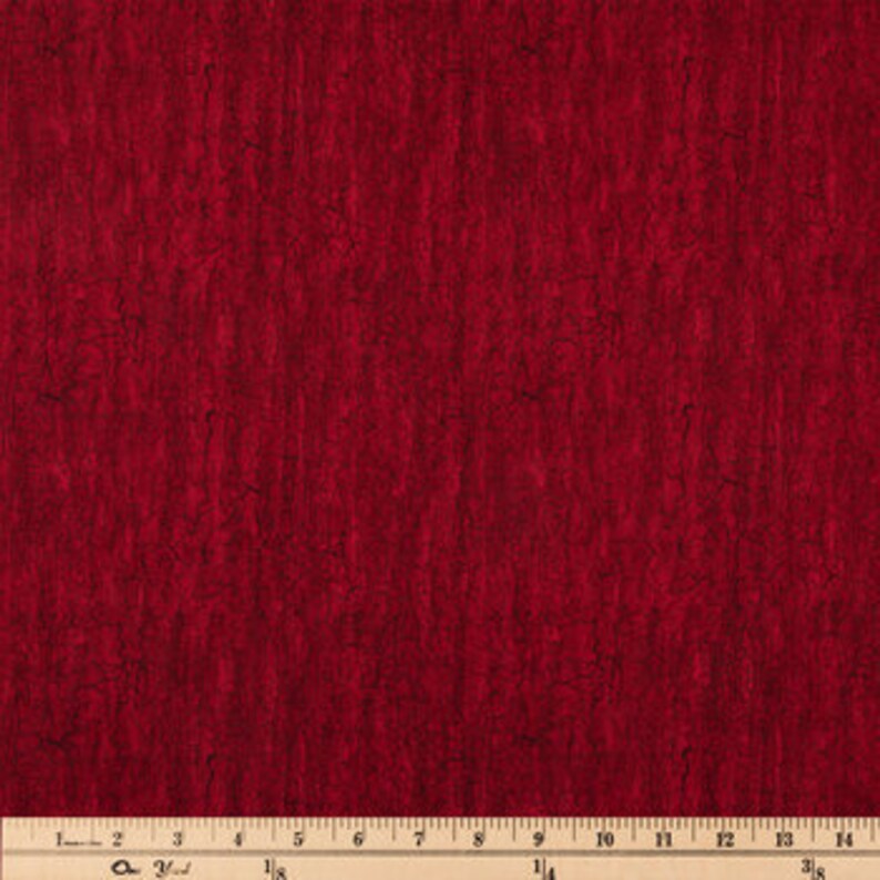 Burgundy Crackle Fabric Tonal Red Fabric 100% Cotton - Etsy