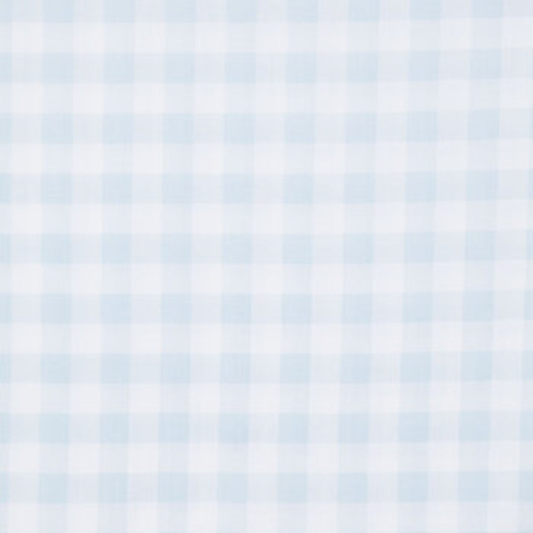 Light Blue & White Buffalo Check Fabric, Pattern Style, 100% Cotton ...