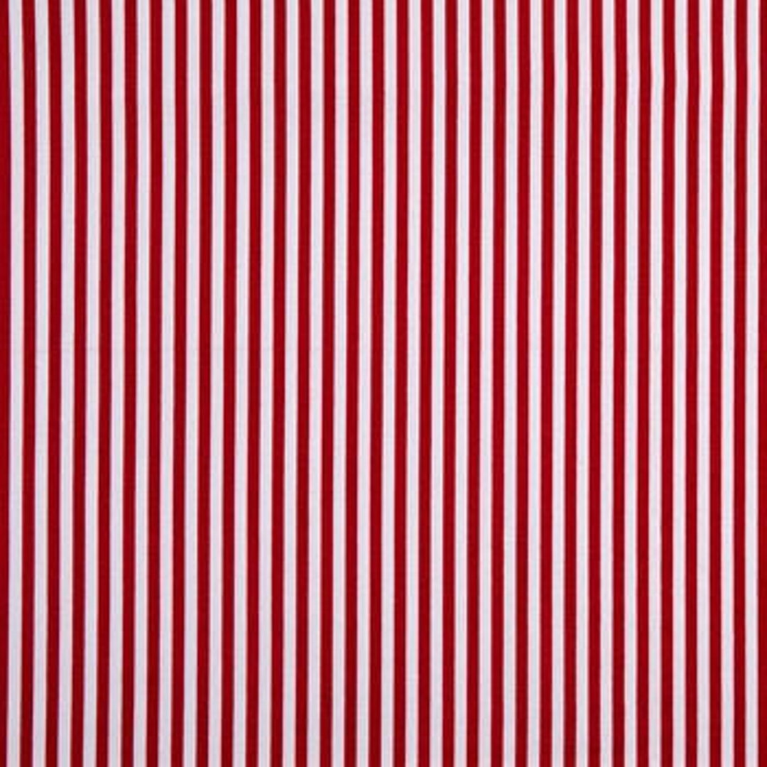 Red & White Striped Fabric, Pattern Fabric, 100% Cotton, Apparel Fabric ...