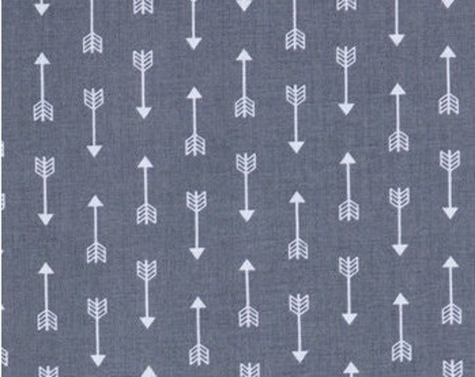 Black and White Arrow Fabric White Arrows by Mint Peony Black and White ...