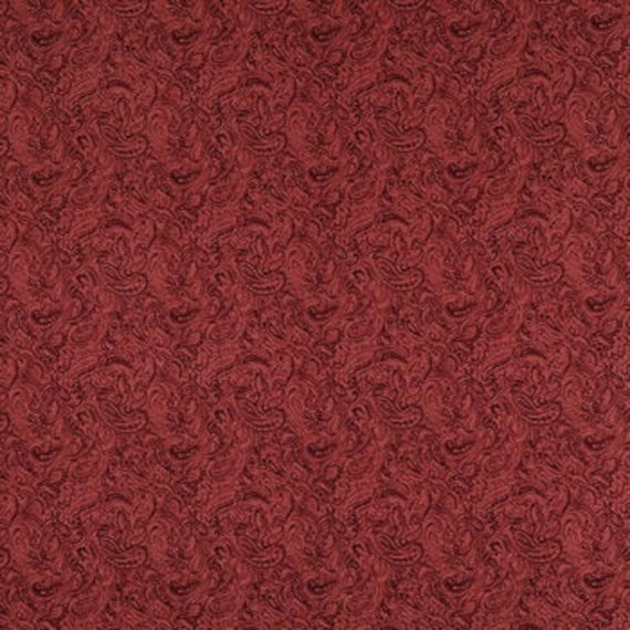 Red Paisley Fabric Pattern Fabric 100% Cotton Quilting - Etsy