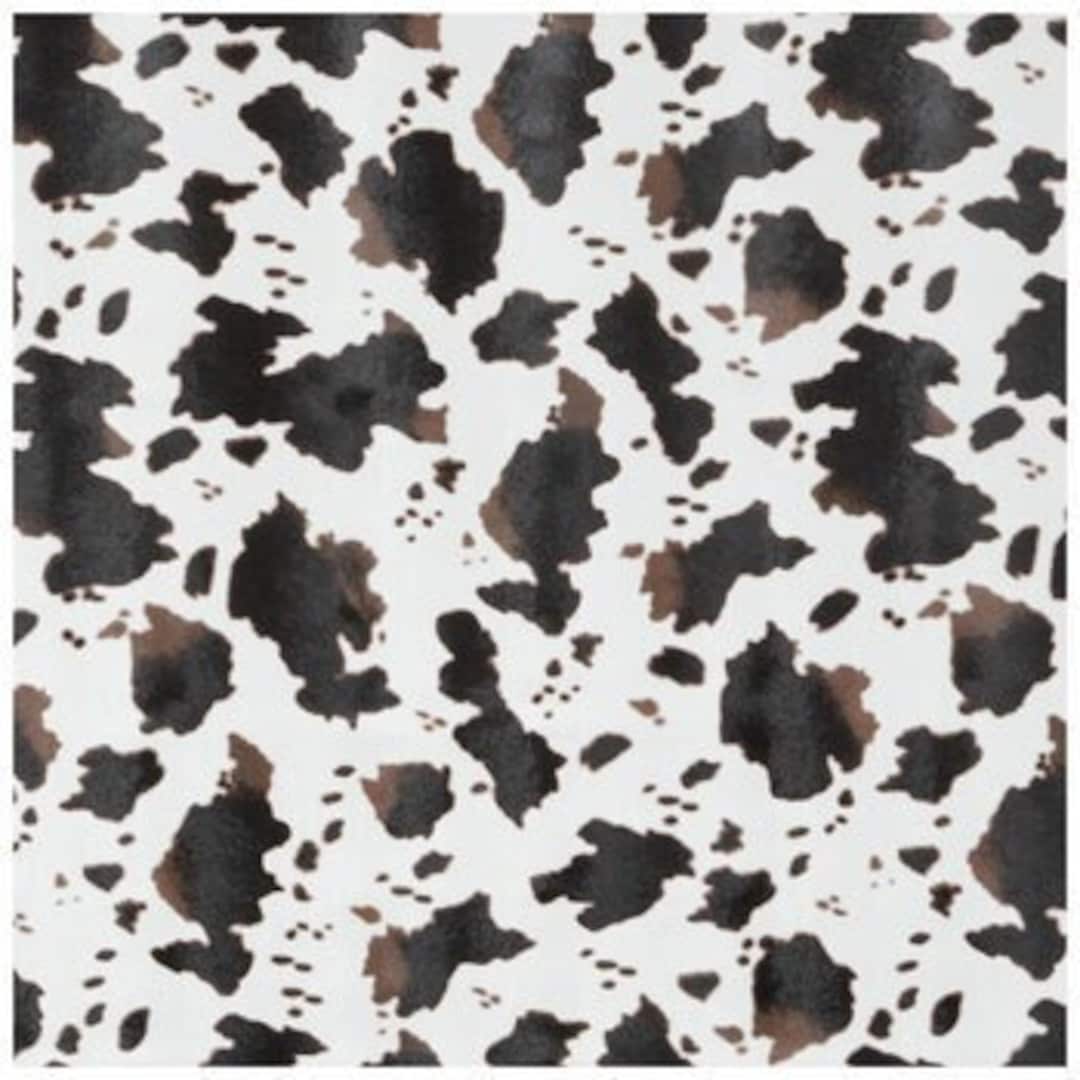 Cow Print Fabric, Animal Print, PVC, Polyester, Polyurethane, Home ...