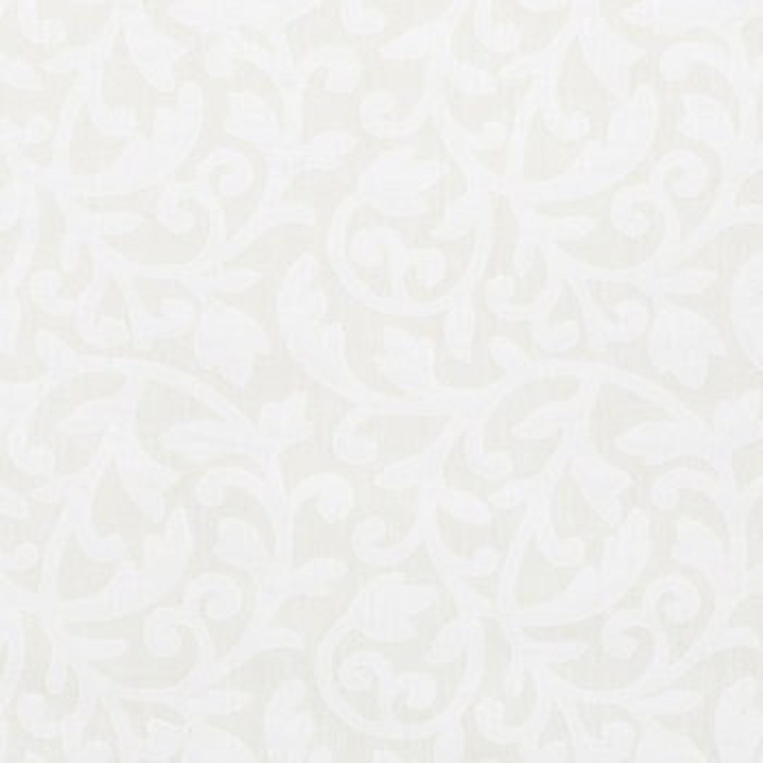 Birch Elliot Fabric Leafy Flourish Pattern Polyester Linen - Etsy