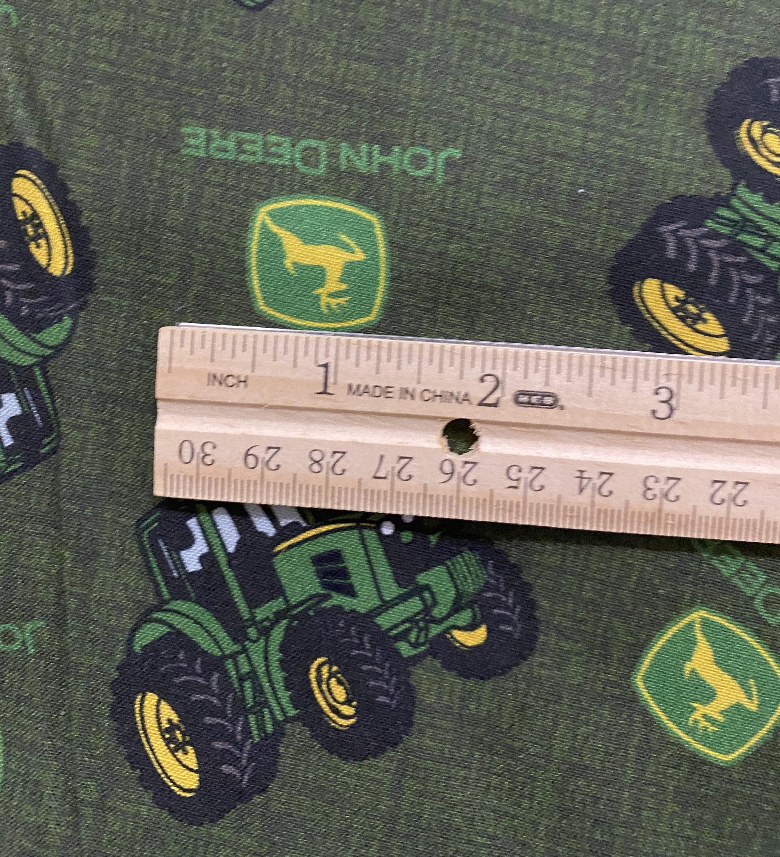 John Deere Tractor Fabric, Green Cotton Quilting Fabric - Etsy