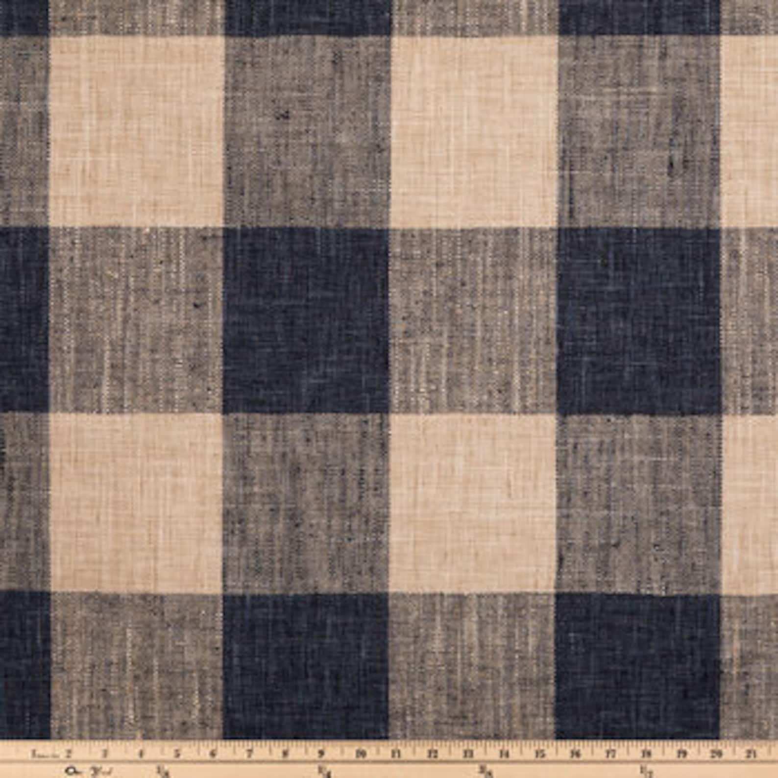 Lakeland Buffalo Check Fabric, Pattern Fabric, 100% Polyester, Home ...