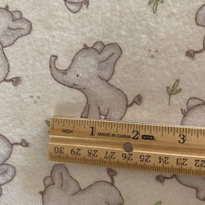 Sweet Elephant Flannel Fabric, Animal Print, 100% Cotton, Baby Blankets ...