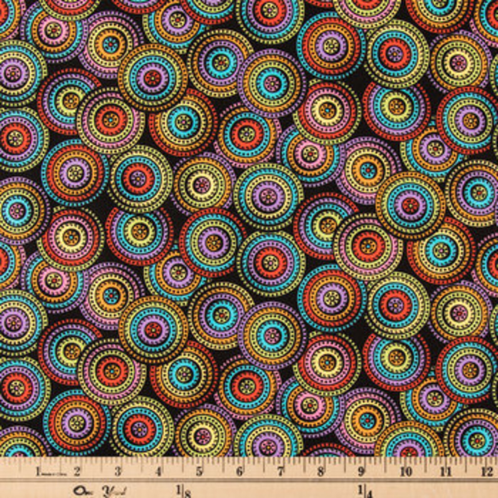 Arlee Dotted Disc Fabric Medallion Shapes 100% Cotton - Etsy