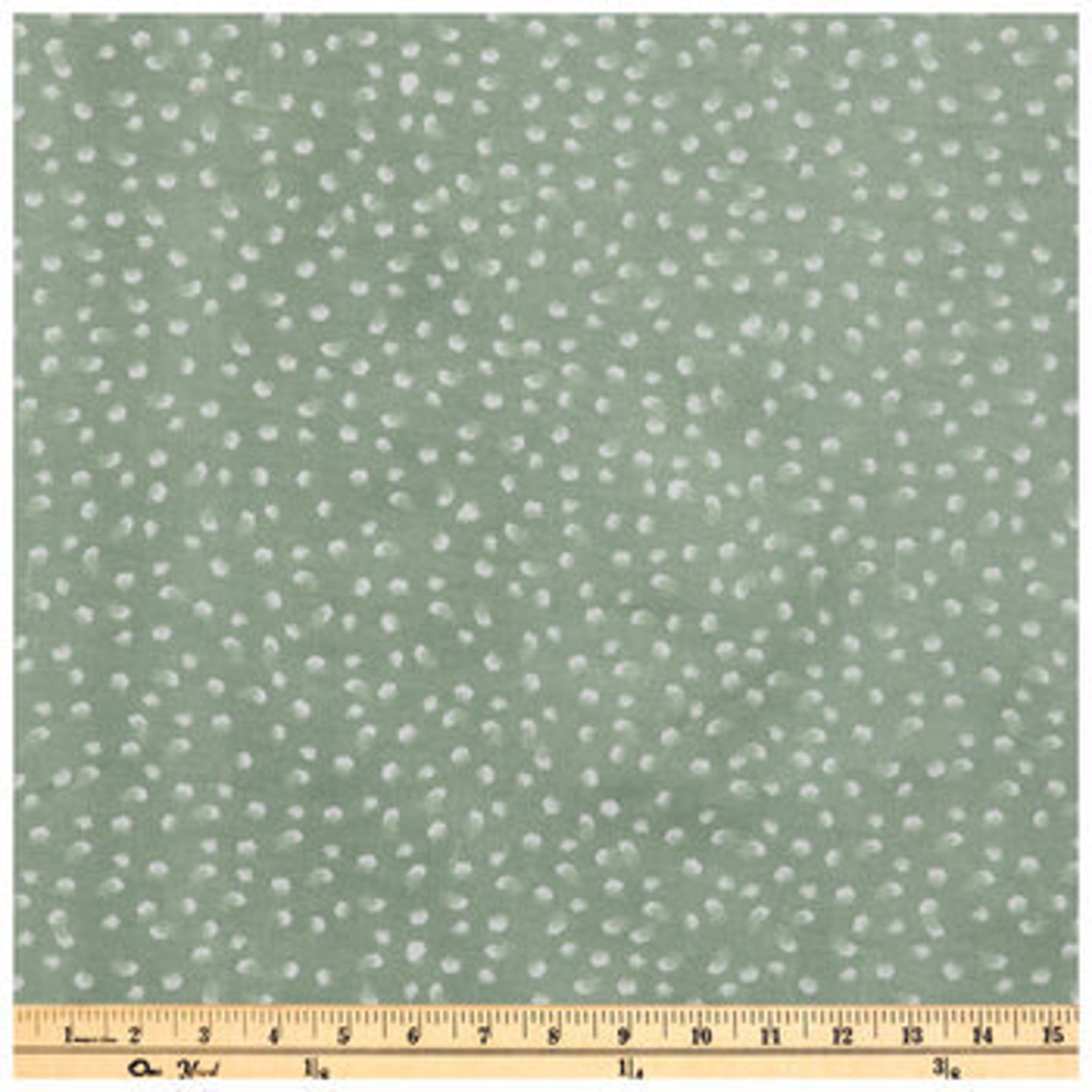 Sage Green & White Polka Dots Flannel Fabric Spotted Fabric - Etsy