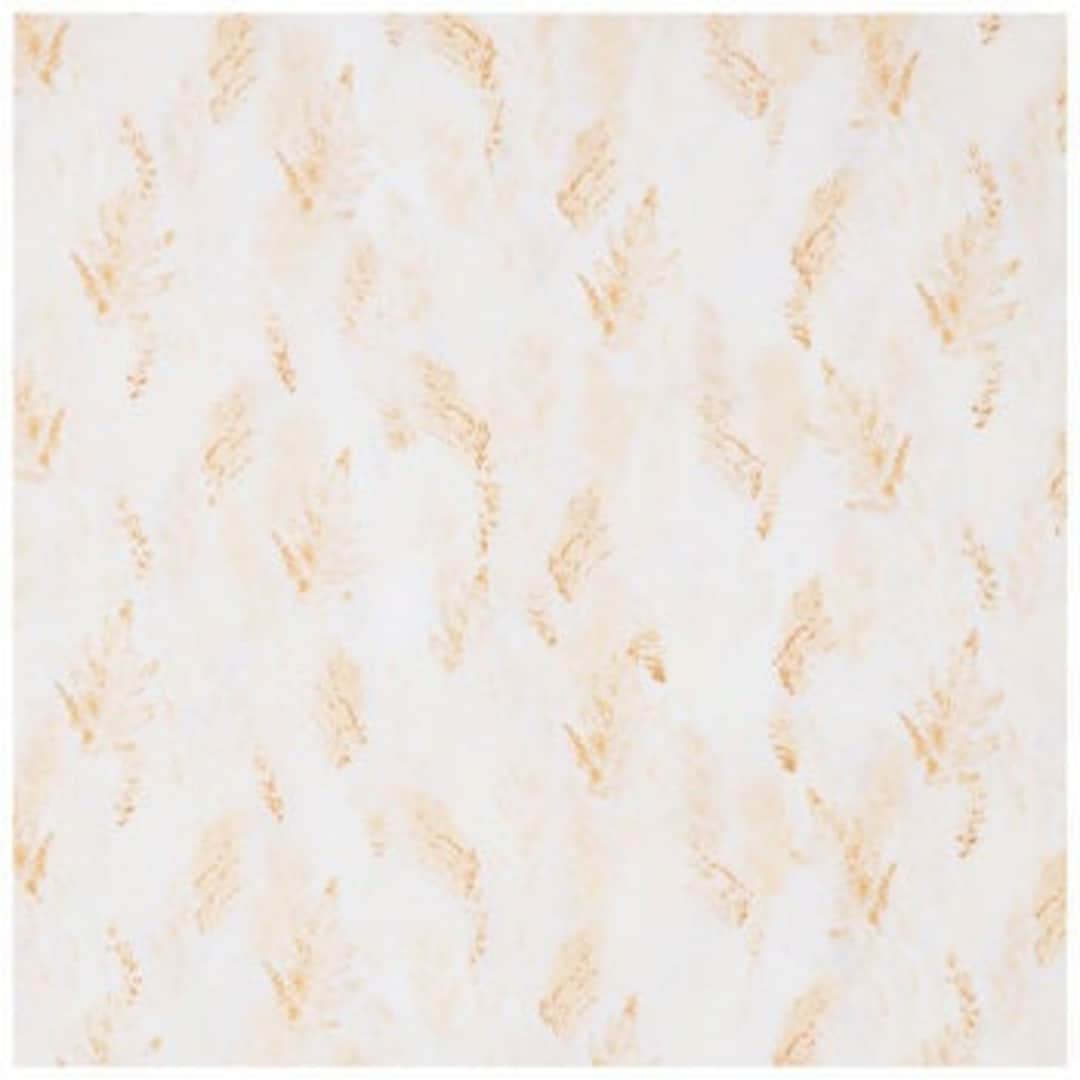 Cream Pampas Grass Fabric, Watercolor Fabric, 100% Cotton, Quilting ...