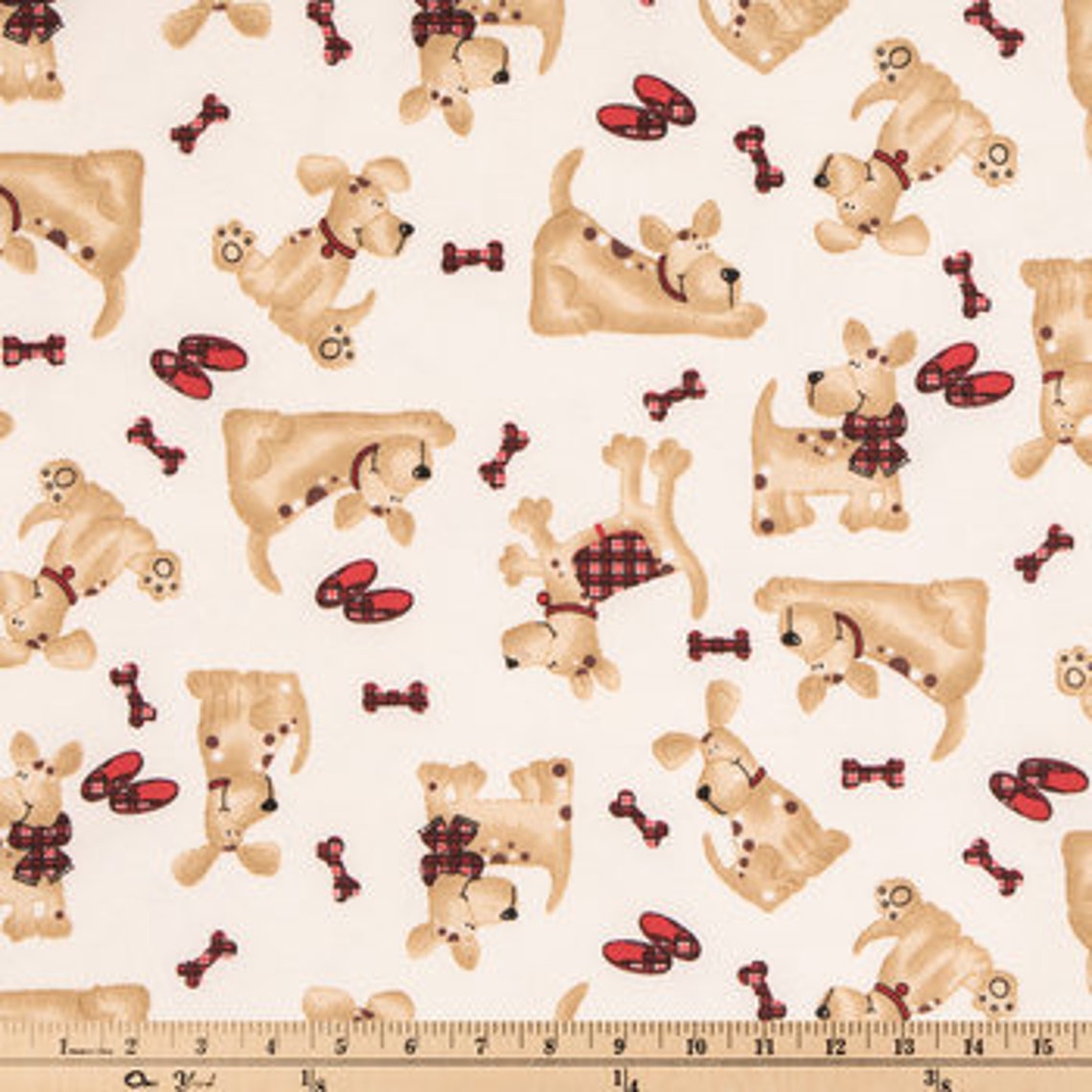 Dog Flannel Fabric Pets Fabric 100% Cotton Quilting Fabric - Etsy