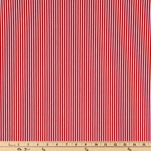 Red & White Striped Fabric, Pattern Fabric, 100% Cotton, Quilting ...