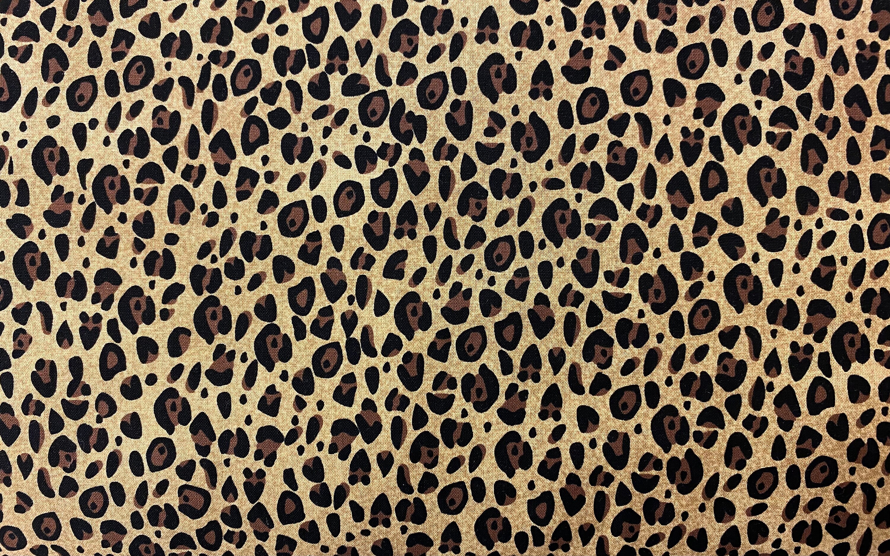 Cheetah Print 100% Cotton Apparel Fabric, Animal Style - Etsy