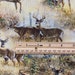 Wild Deer Cotton Fabric, Rustic Animal Print, Quilting Fabric - Etsy