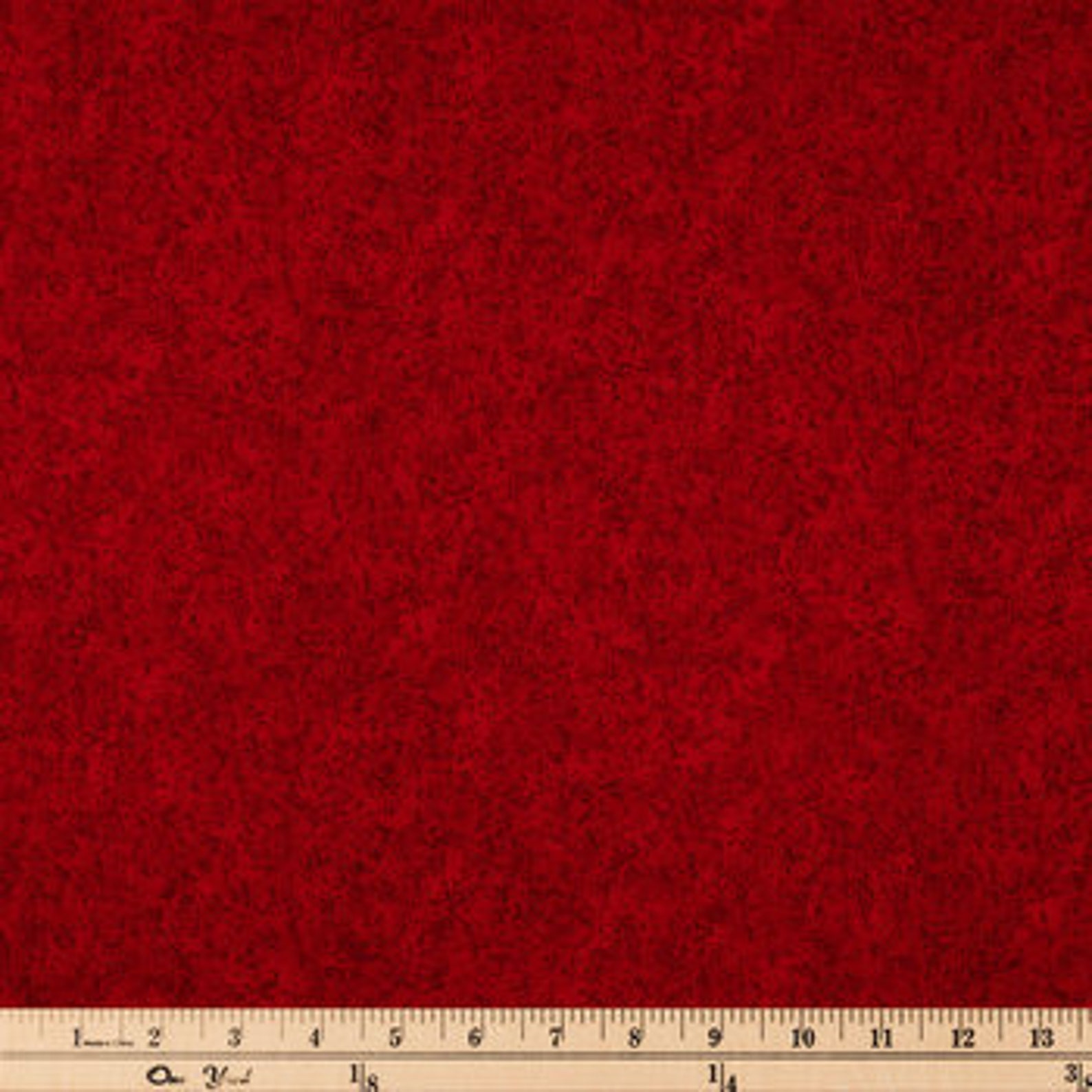 Red Freckles Cotton Fabric, Black Dots Calico, Quilting Apparel Fabric ...
