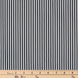 Black & White Striped Fabric, Pattern Fabric, 100% Cotton, Quilting ...