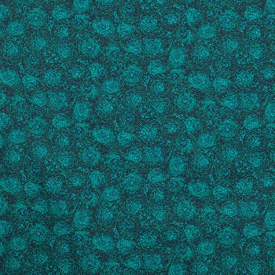 Night Green Swirls Fabric, Whirly Fabric, 100% Cotton, Quilting Fabric ...