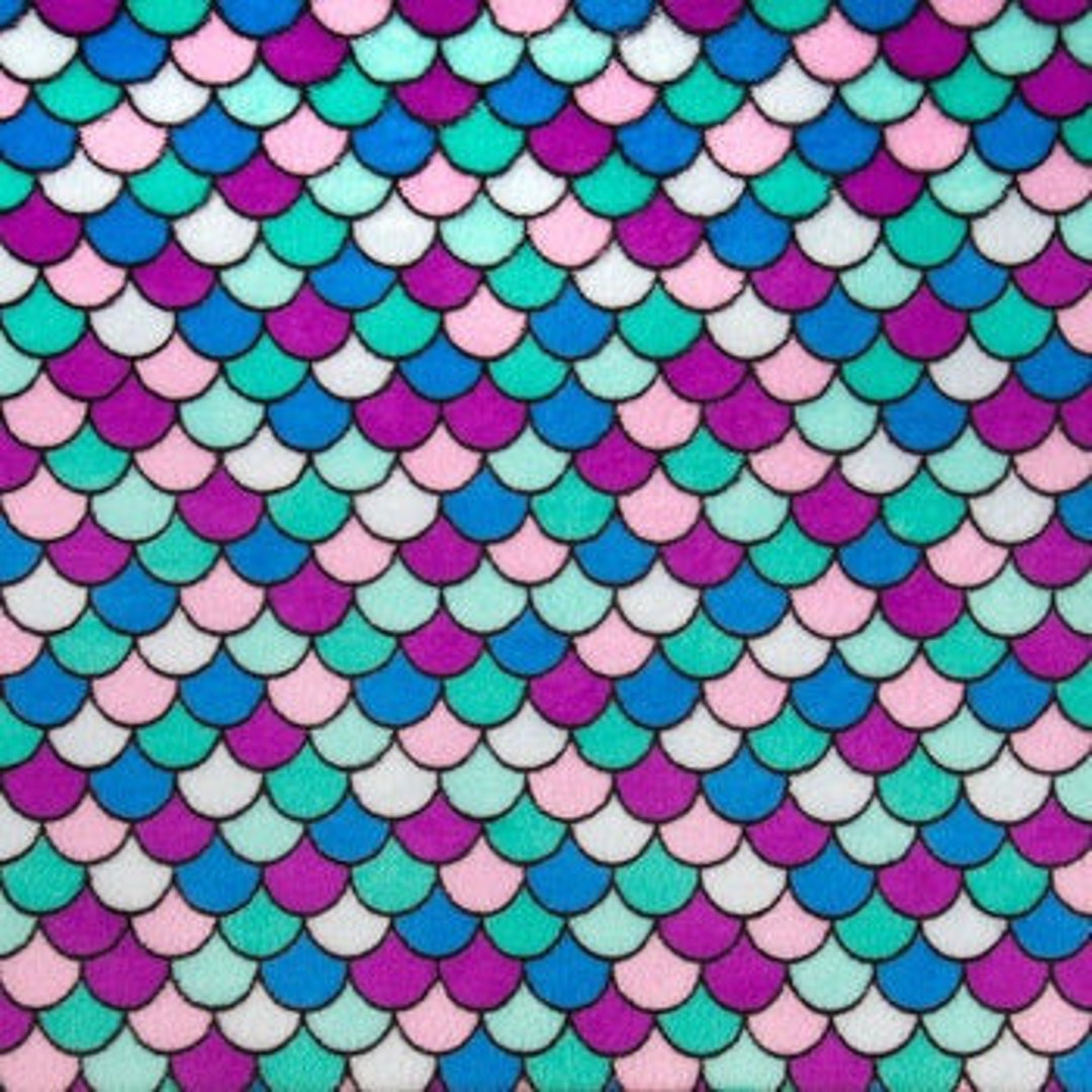 Mermaid Tail Fabric, Velvet Fleece Fabric, 100% Polyester, Tie Blankets ...