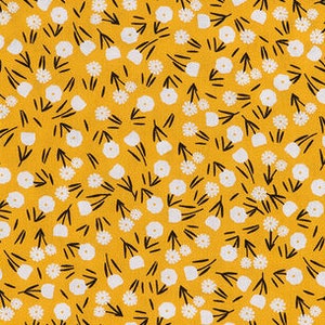 Farm Floral Ditzy Fabric, Flowers Fabric, 100% Cotton, Quilting Fabric ...