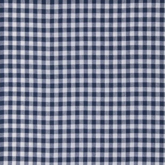 Blue Gingham Homespun Fabric Check Fabric 100% Cotton - Etsy