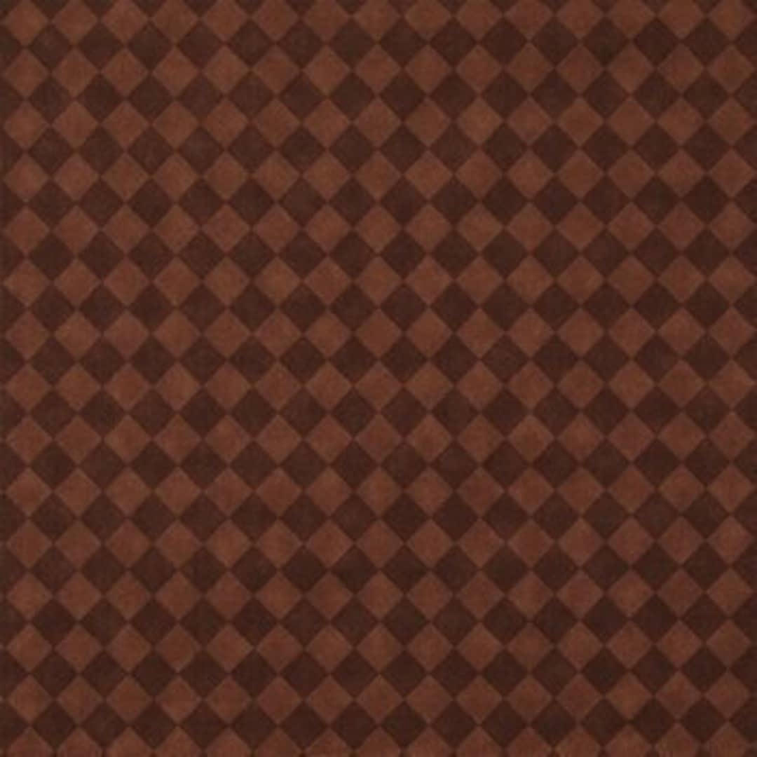 Brown Diamonds Print Fabric, Harlequin Pattern, 100% Cotton, Quilting ...