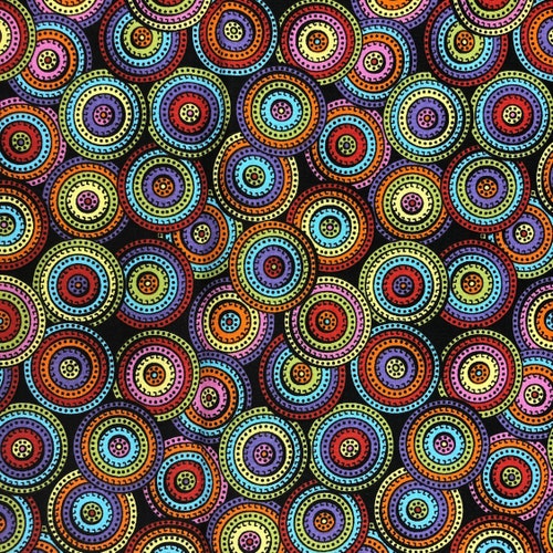 Arlee Dotted Disc Fabric Medallion Shapes 100% Cotton - Etsy