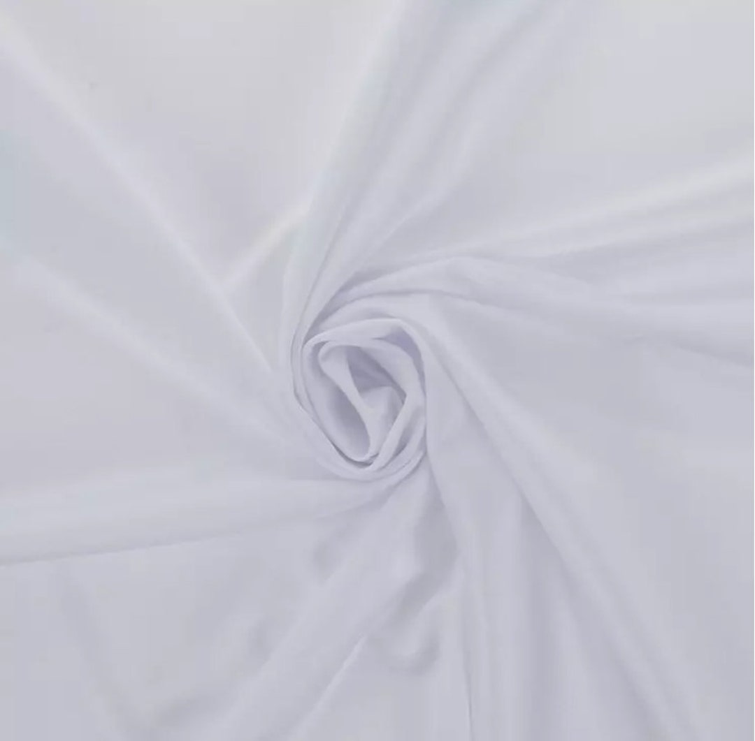 White Polyester Faille Fabric, Solid Fabric, 100% Polyester, Special ...