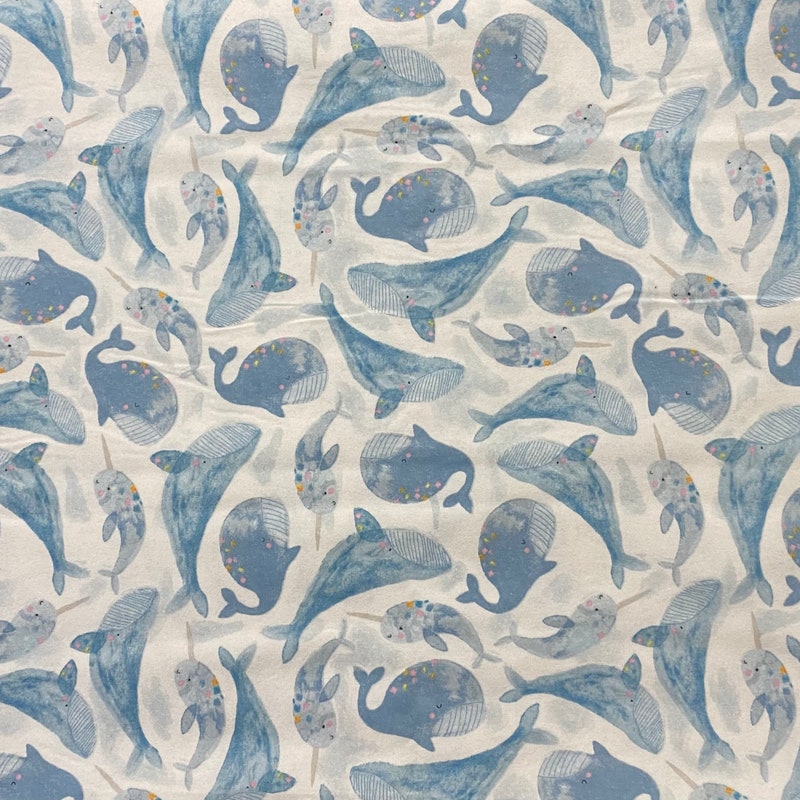 Whale Fabric - Etsy