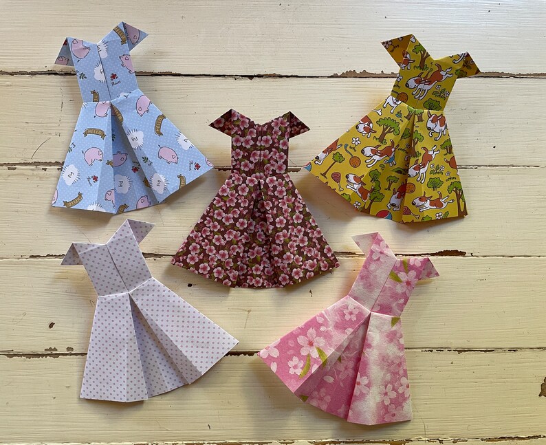 Cute Origami Paper Dresses, DIY Card Making, Journals, Gift Wrapping ...