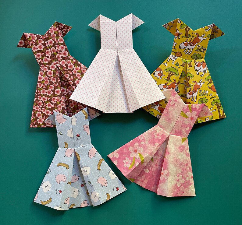 Cute Origami Paper Dresses, DIY Card Making, Journals, Gift Wrapping ...