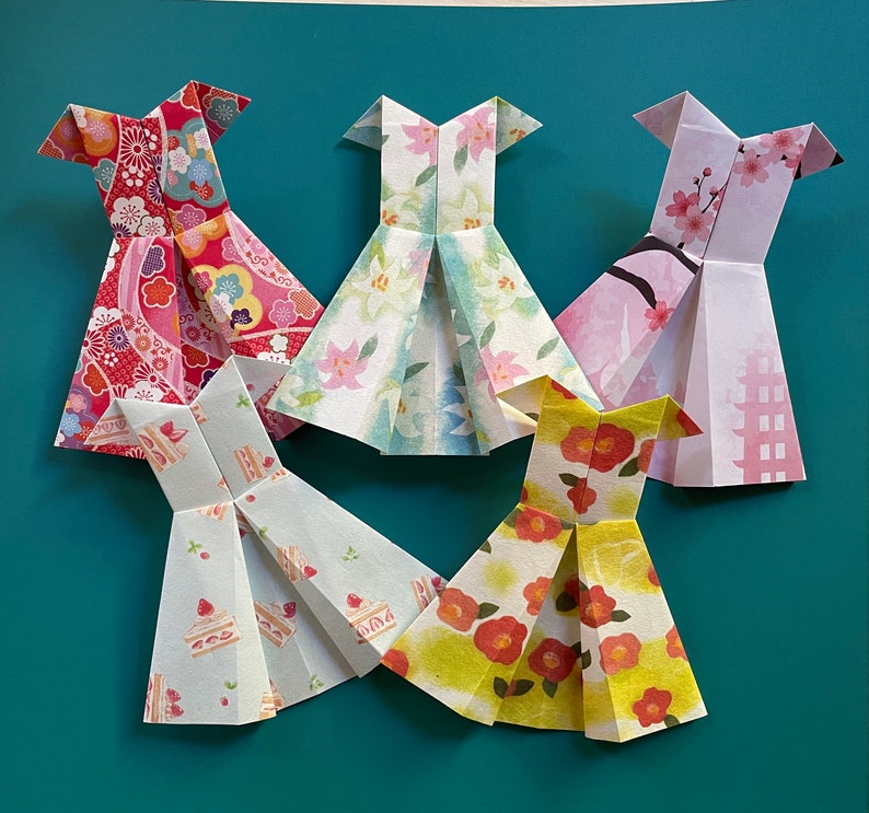 Cute Origami Paper Dresses, DIY Card Making, Journals, Gift Wrapping ...