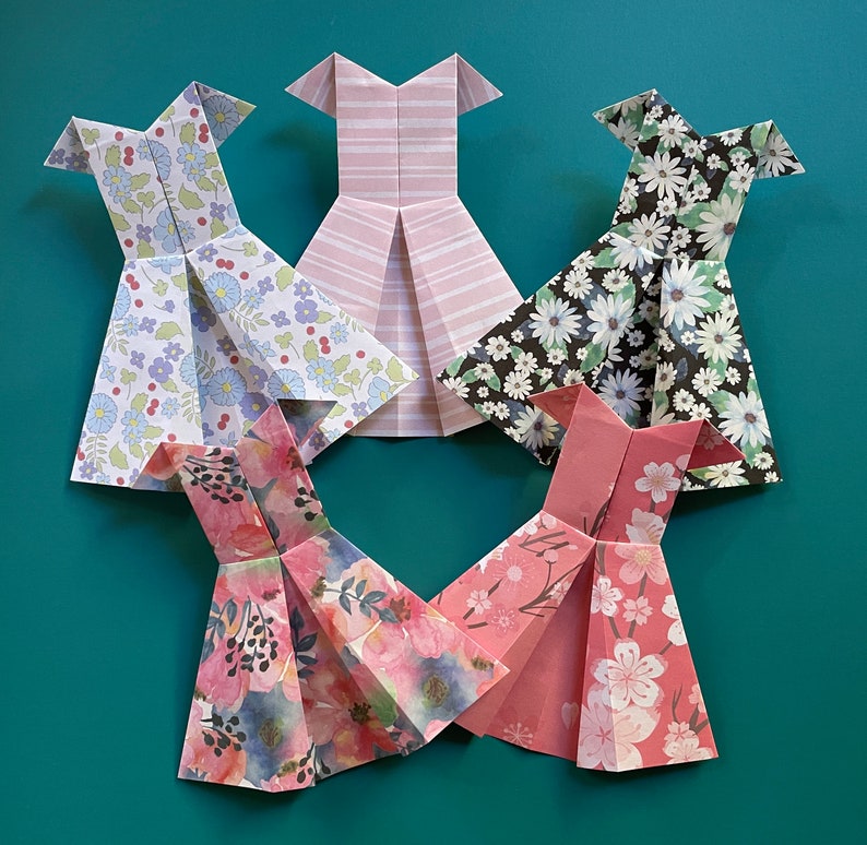 Cute Origami Paper Dresses, DIY Card Making, Journals, Gift Wrapping ...
