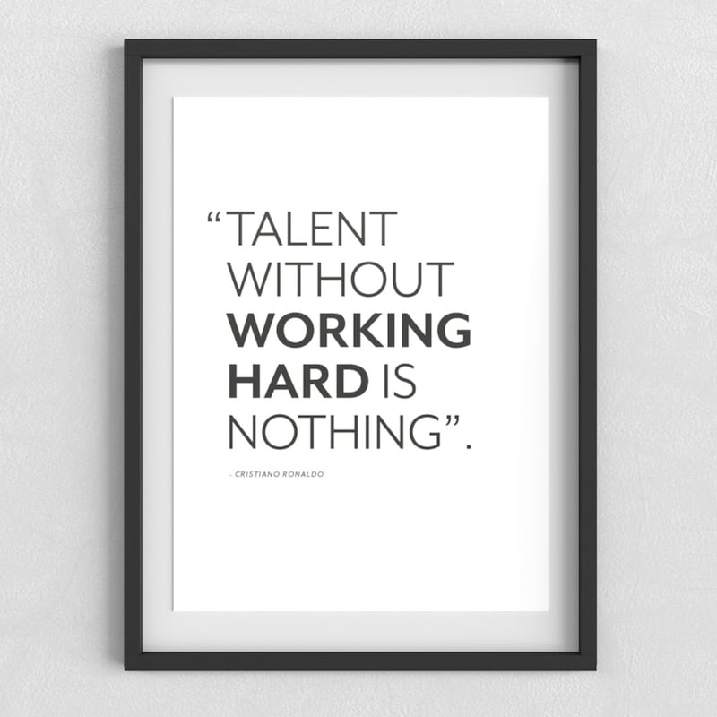 Ronaldo Quotes Wall Decor - Etsy