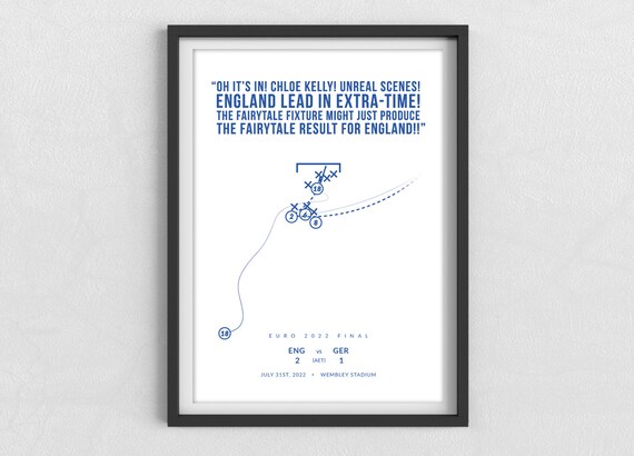 Chloe Kelly Extra Time Winner England Vs Germany - Etsy
