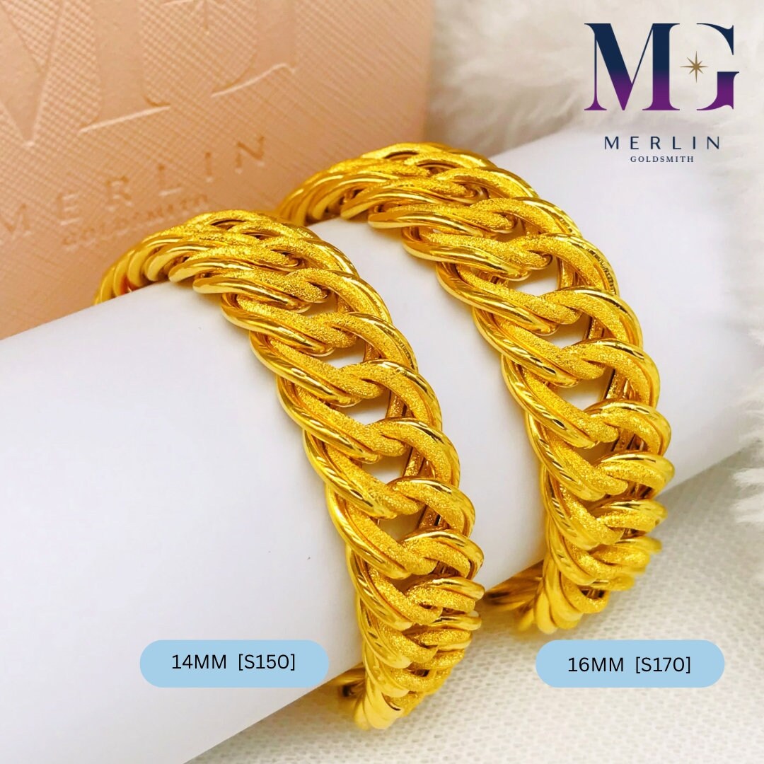 22k 916 Gold Double Coco Bracelet [14MM & 16MM ] - Etsy