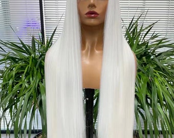 Long White Wig | Etsy