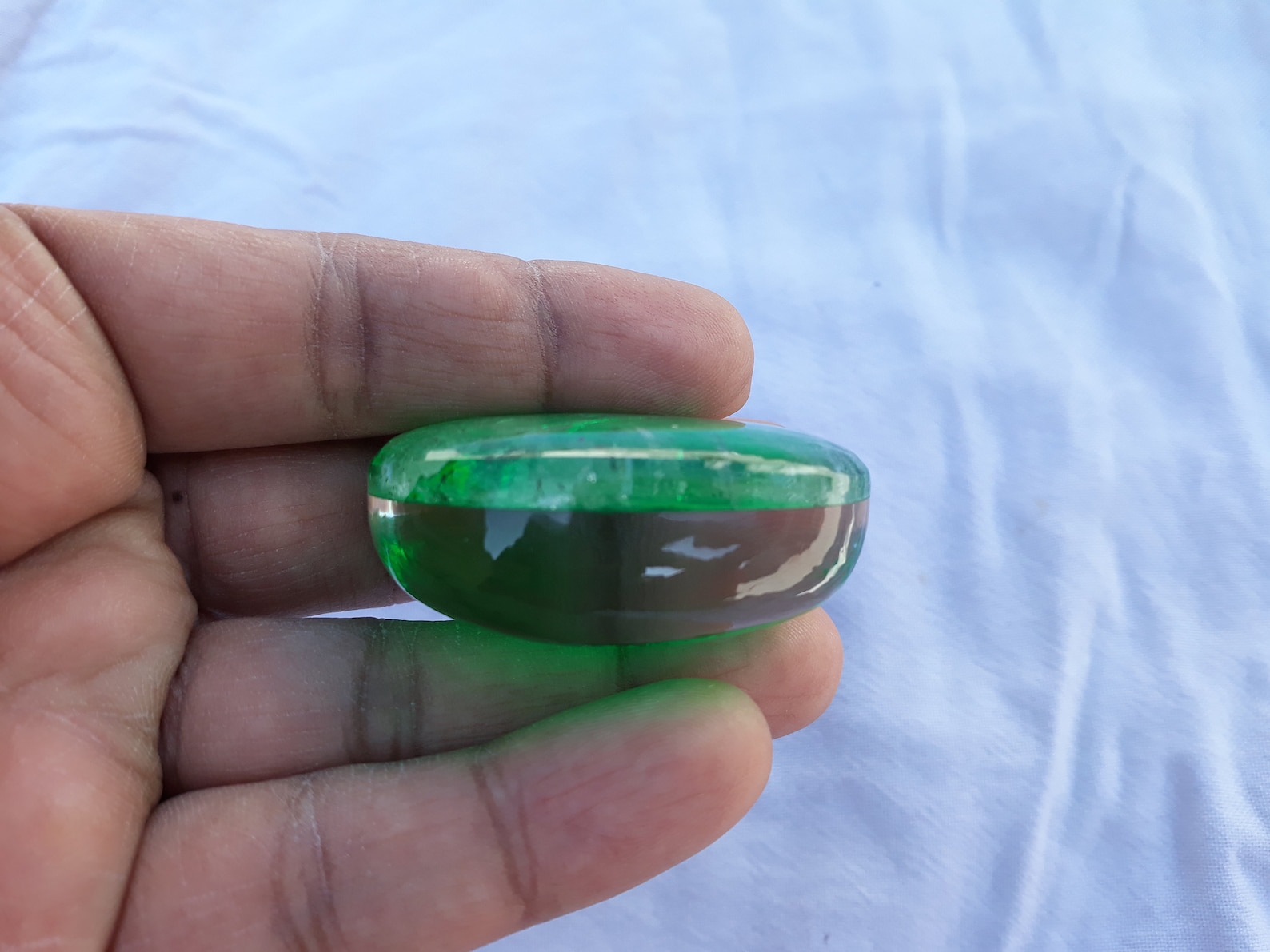 Green Doublet Stone 299 Carat Top Quality 1 Pcs | Etsy