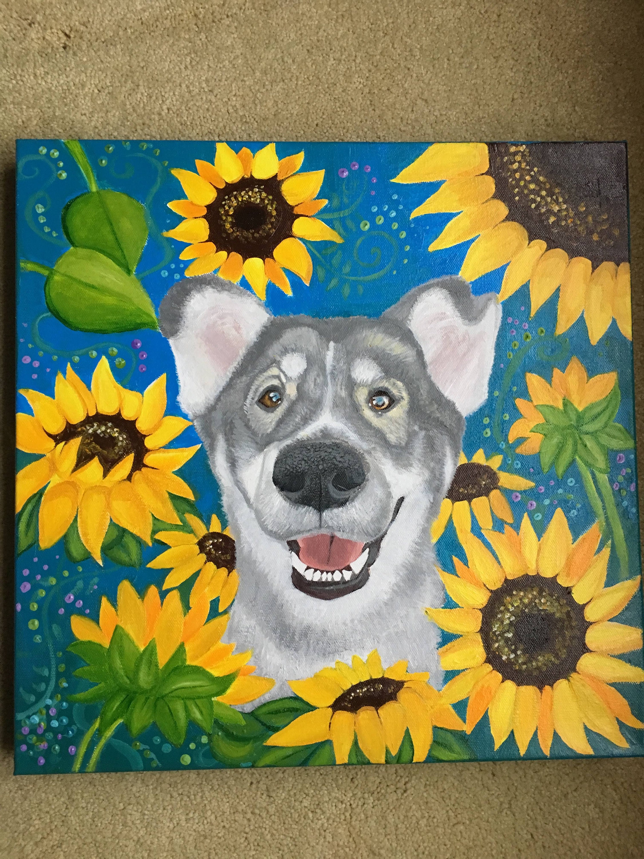 Acrylic Pet Portrait, Custom Portrait, Personalized Portrait, Custom ...
