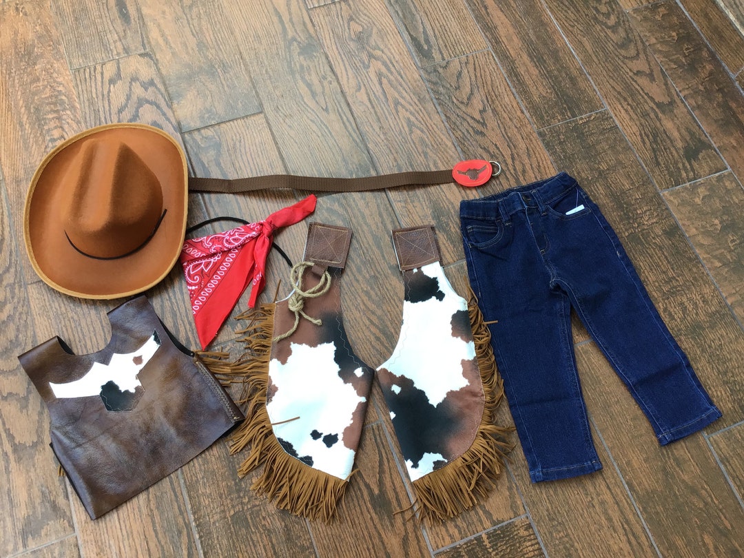 Toddlers Cowboy First Rodeo Outfit: Baby Boy Birthday Party Set (6 ...